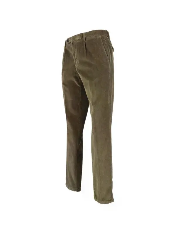BRIGLIA 1949 Pleated Corduroy Trousers