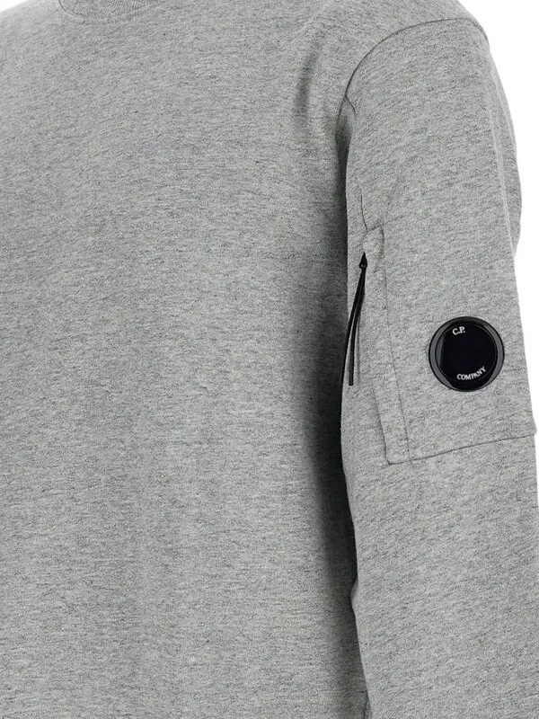 C.P. COMPANY Logo Cotton Crewneck Sweatshirt