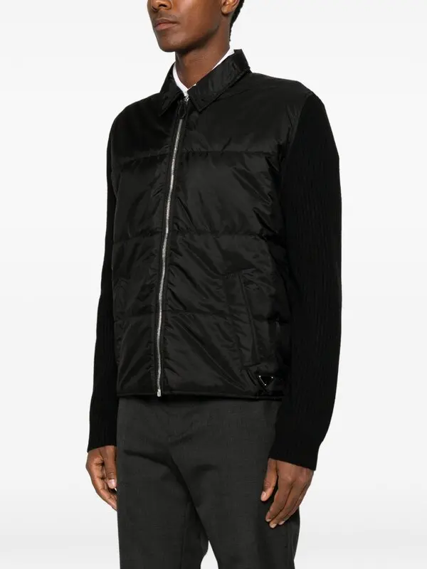 Prada Wool And Re-nylon Cardigan