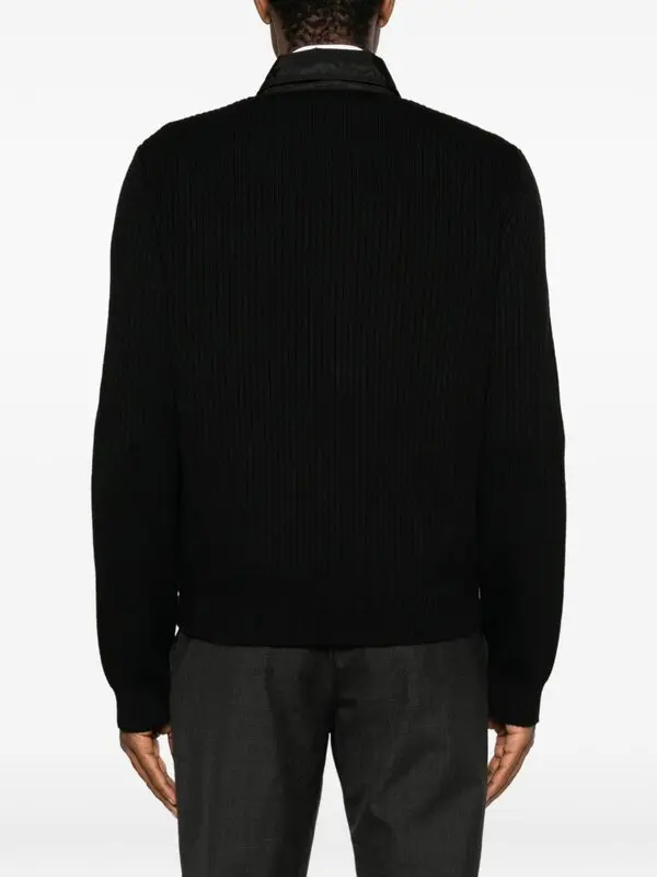 Prada Wool And Re-nylon Cardigan