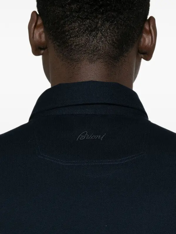 Brioni Piquet Cotton Polo Shirt