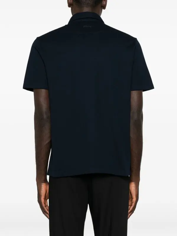 Brioni Piquet Cotton Polo Shirt