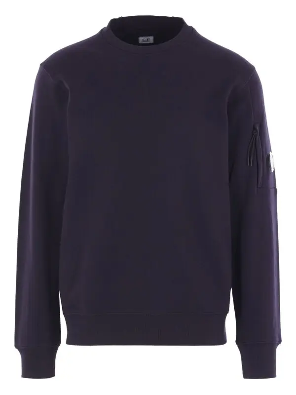 C.P. COMPANY Logo Cotton Crewneck Sweatshirt