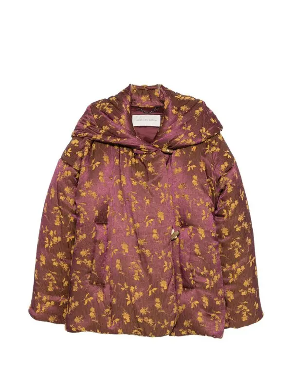 Dries Van Noten Floral Jacquard Padded Jacket - Multicolor