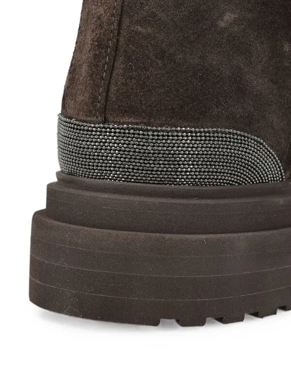 Brunello Cucinelli Suede Leather Boots