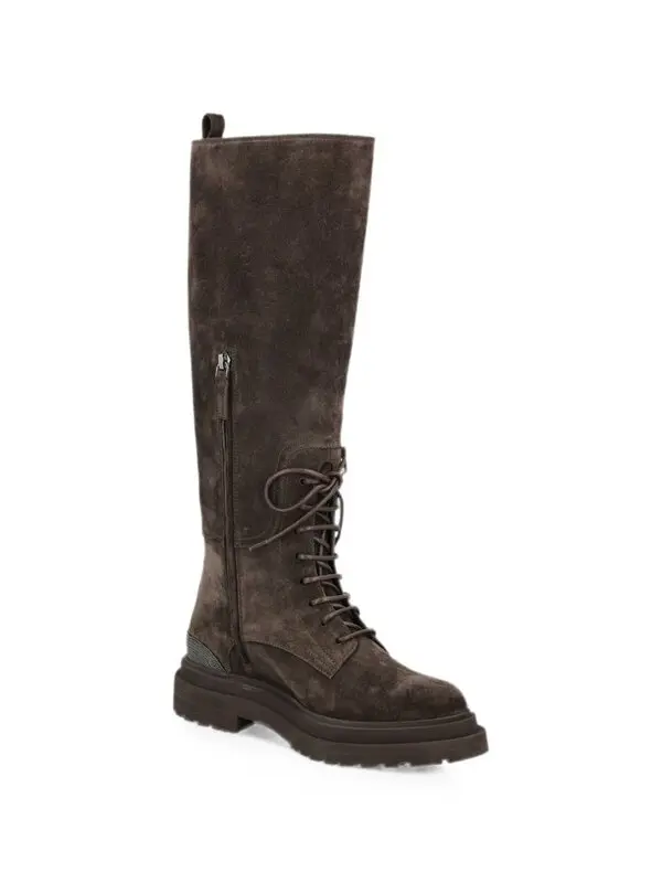 Brunello Cucinelli Suede Leather Boots