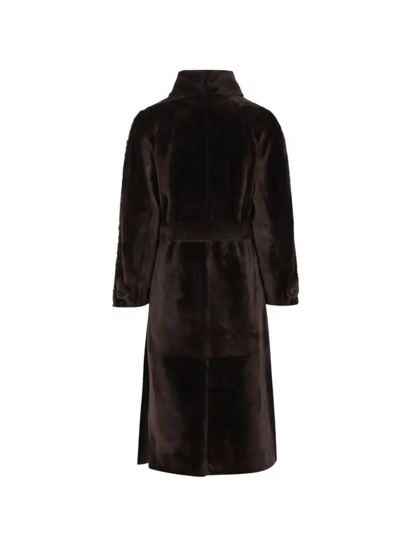 Brunello Cucinelli Belted Shearling Coat