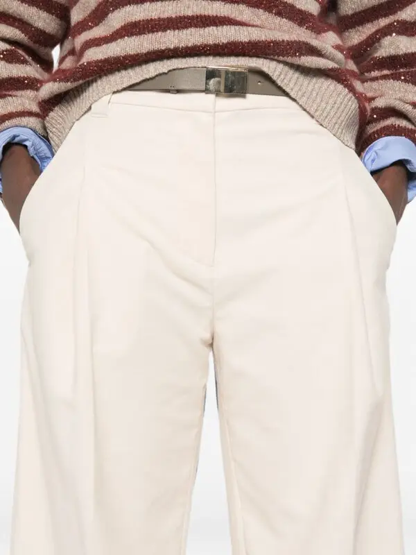 Brunello Cucinelli Cotton Wide-leg Trousers