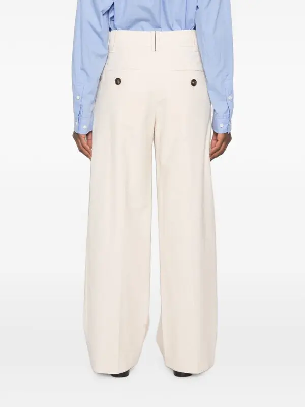 Brunello Cucinelli Cotton Wide-leg Trousers