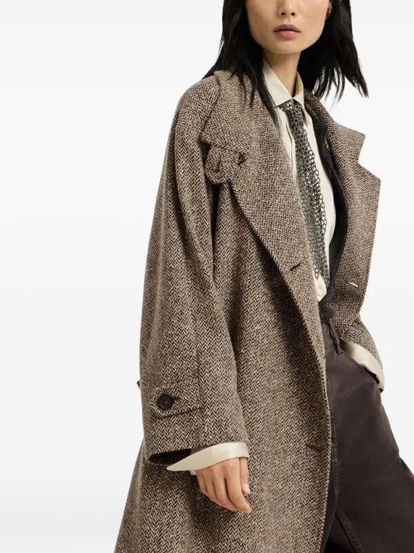 Brunello Cucinelli Wool Long Coat