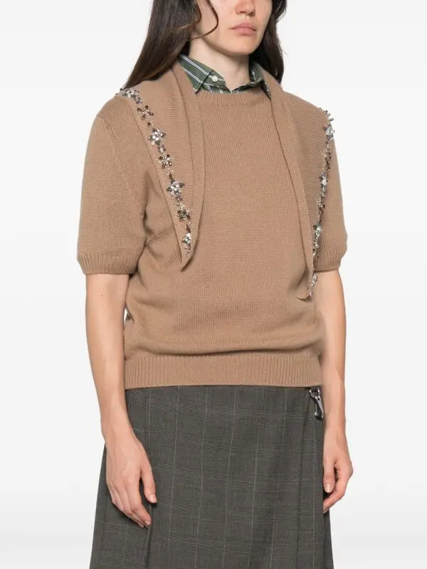 Prada Cashmere Crewneck Sweater - Multicolor