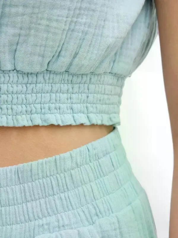 Dkny Short-sleeve Crop Top