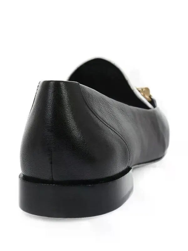 Tory Burch Gardenia Crocodile-effect Horsebit Loafers
