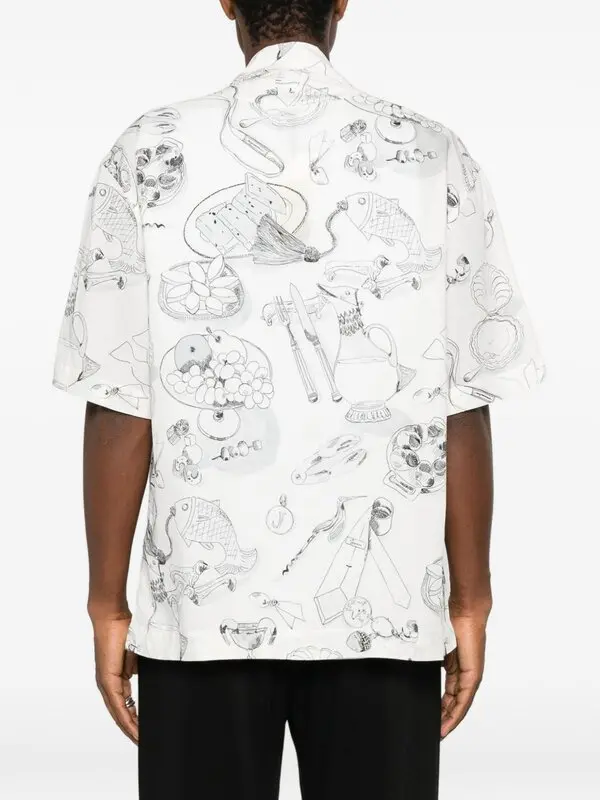 Jacquemus Printed Cotton Shirt - Multicolor