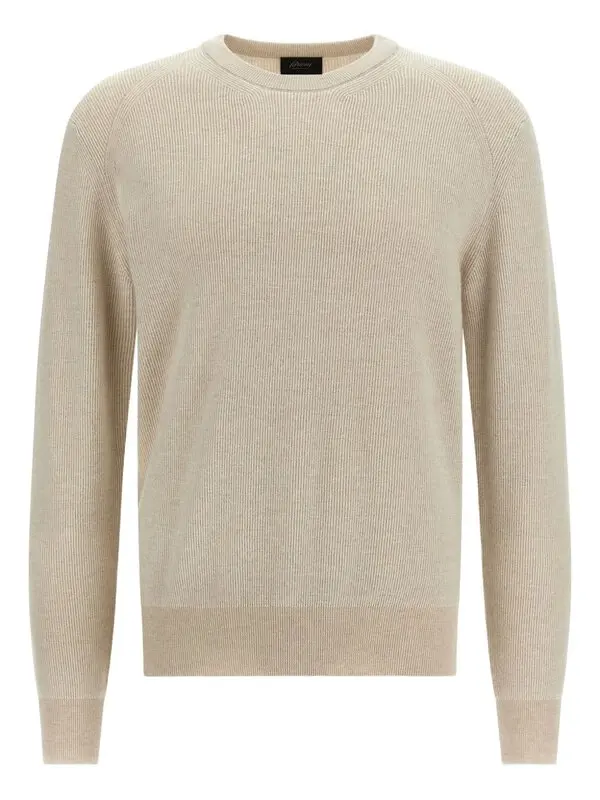 Brioni Cashmere And Wool Crewneck Sweater