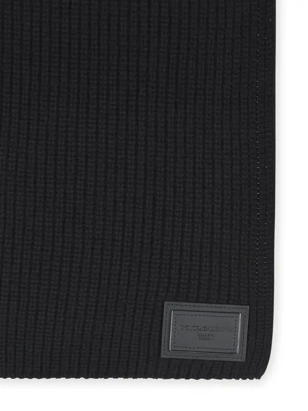 Dolce & Gabbana Dg' Patch Scarf In Cashmere