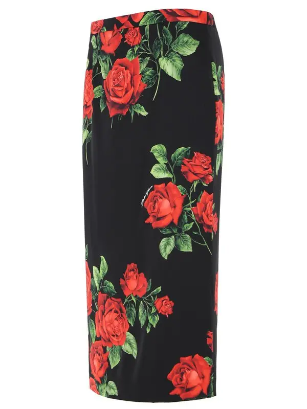 Dolce & Gabbana Rose' Silk Skirt