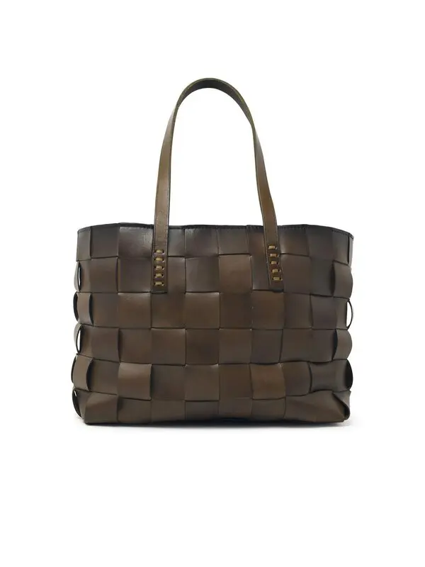 Dragon Diffusion Japan Tote' Khaki Leather Bag