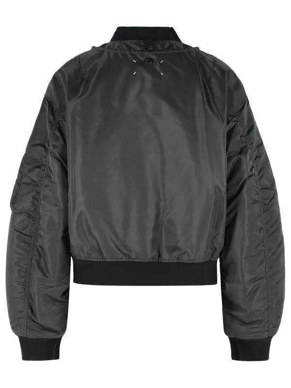 MAISON MARGIELA Dark Grey Polyamide Reversible Bomber Jacket