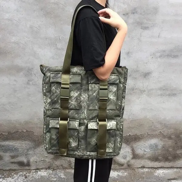 Nike Printed Tote Bag - Olive Green