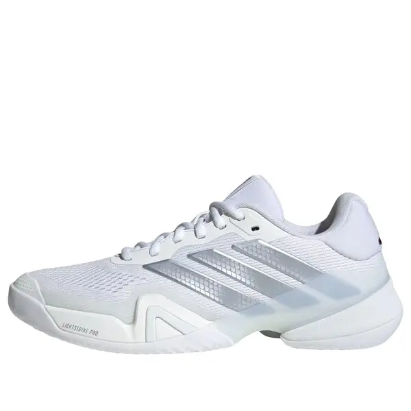Adidas Barricade Tennis Sneakers - Cloud White/tech Grey Metallic/maroon