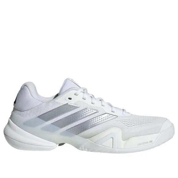 Adidas Barricade Tennis Sneakers - Cloud White/tech Grey Metallic/maroon