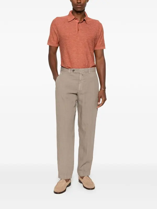 Brioni Cashmere And Silk Blend Polo Shirt