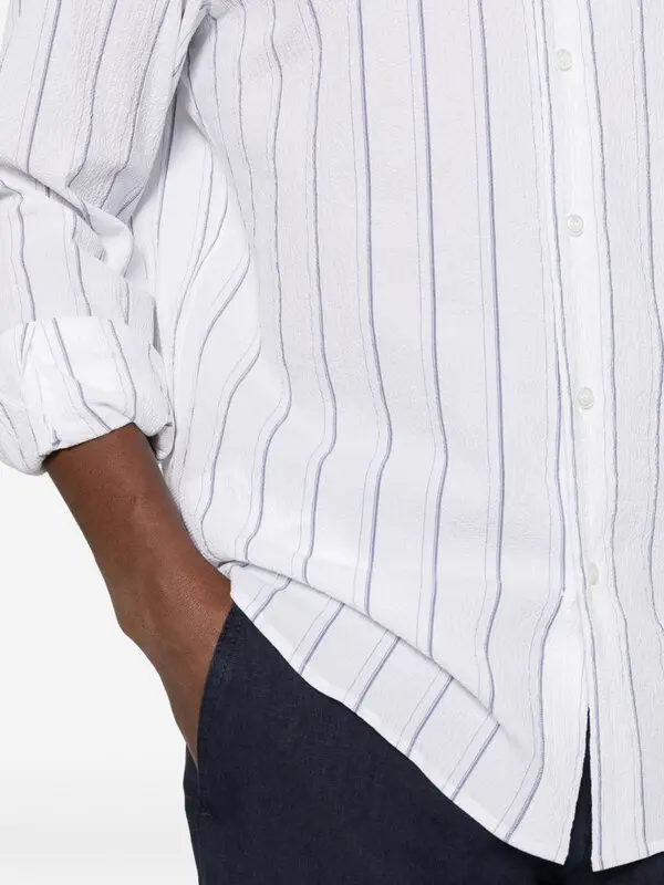 Brioni Striped Cotton Shirt