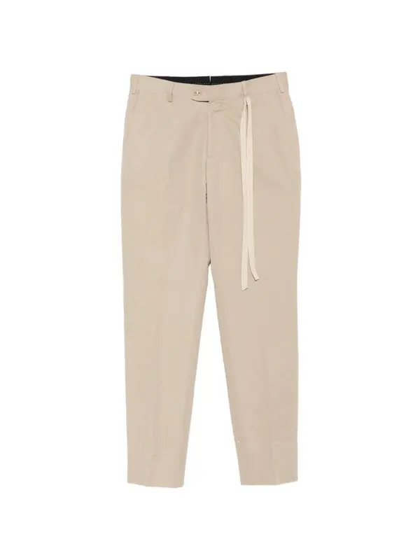 Brioni Pienza Cotton And Linen Trousers