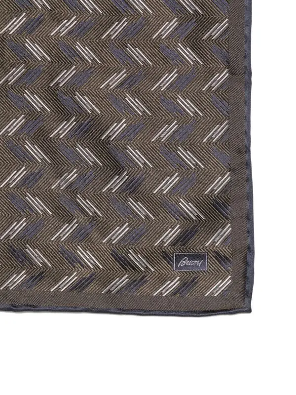 Brioni Pritned Silk Foulard