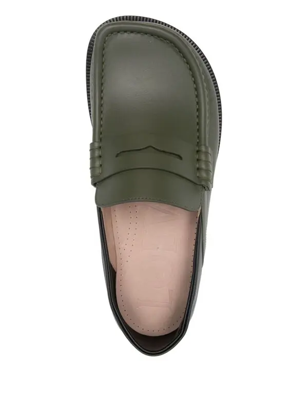 Loewe Campo Leather Loafers