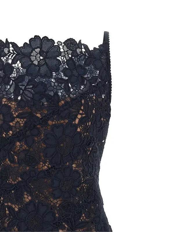SELF-PORTRAIT Spiral Lace Midi Dress