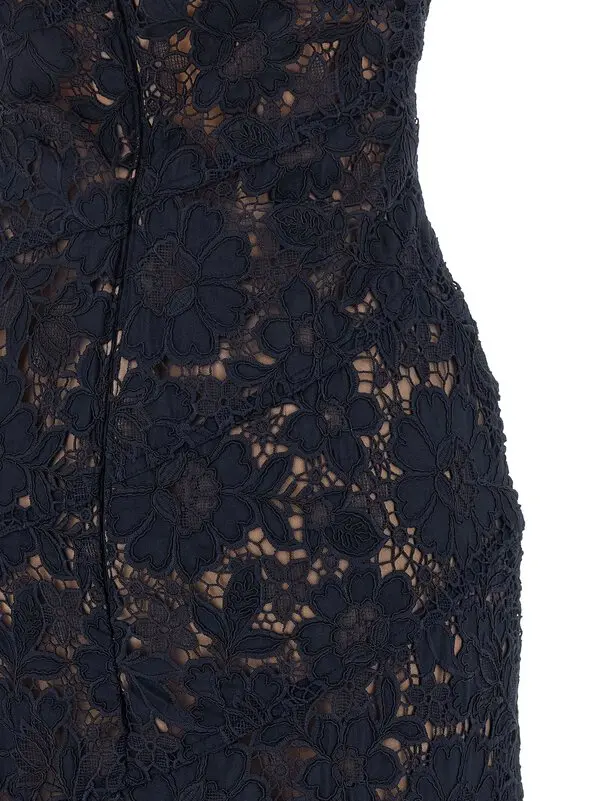 SELF-PORTRAIT Spiral Lace Midi Dress
