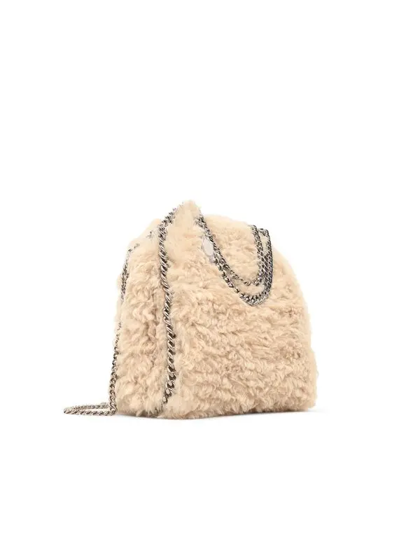 Stella McCartney Mini Falabella Bag In Eco Alter Shearling
