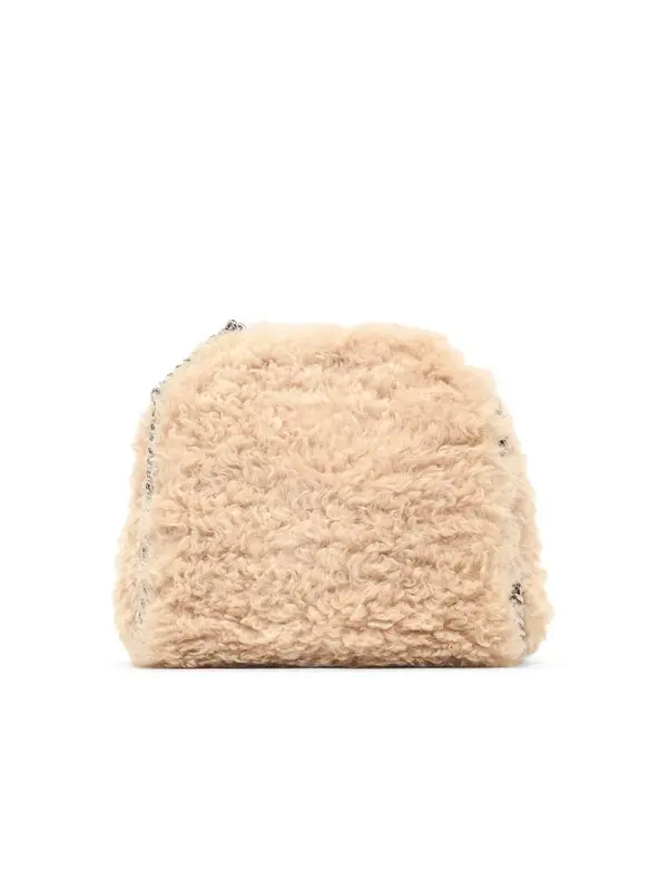 Stella McCartney Mini Falabella Bag In Eco Alter Shearling