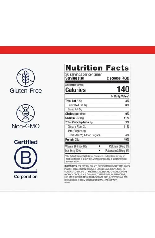 METAGENICS Perfect Protein Pea And Rice Powder 30 Servings