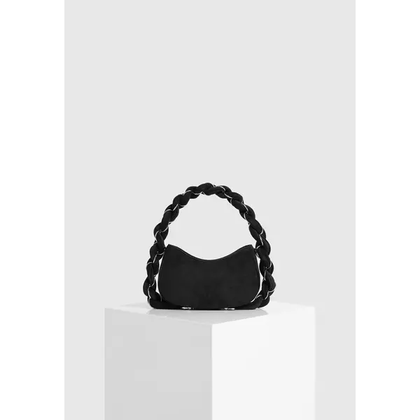 Manière De Voir Summe Structured Suede Bag - Black