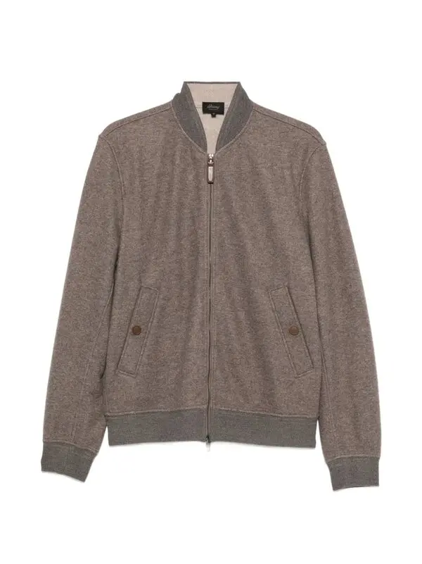 Brioni Cashmere Bomber Jacket