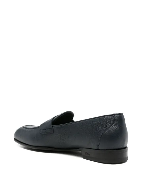 Brioni Appia Leather Penny Loafers