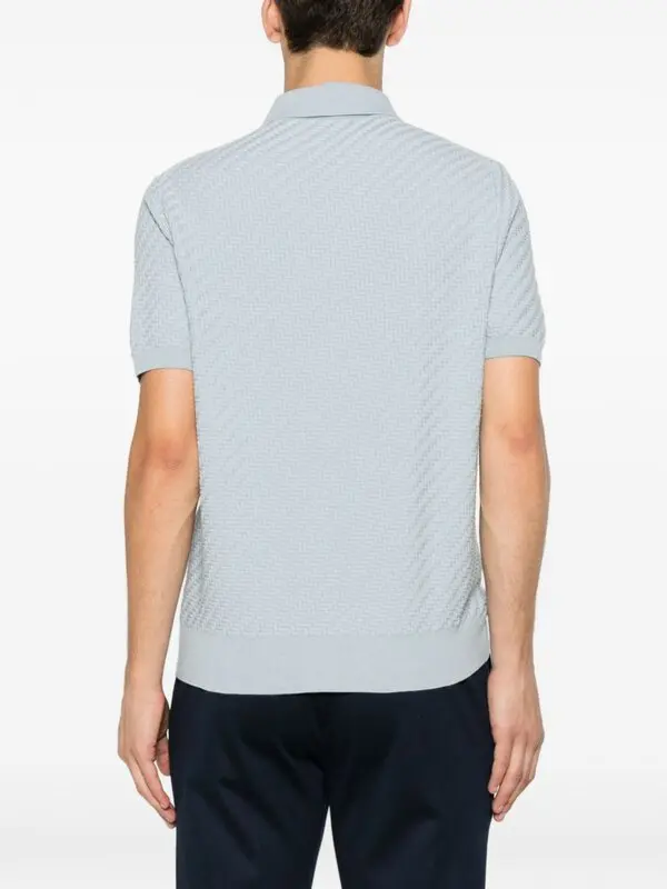 Brioni Cotton And Cashmere Polo Shirt
