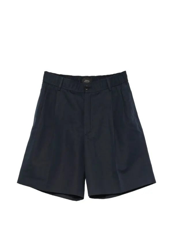Brioni Bellagio Linen And Cotton Shorts