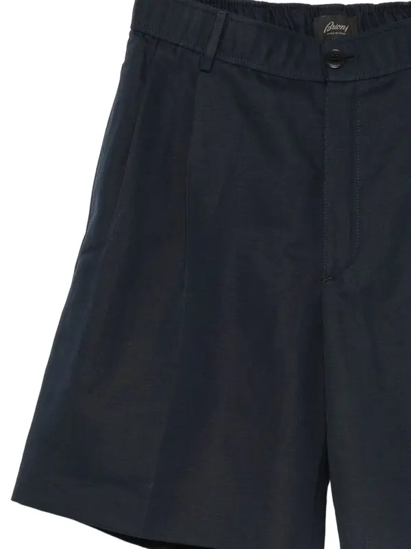 Brioni Bellagio Linen And Cotton Shorts