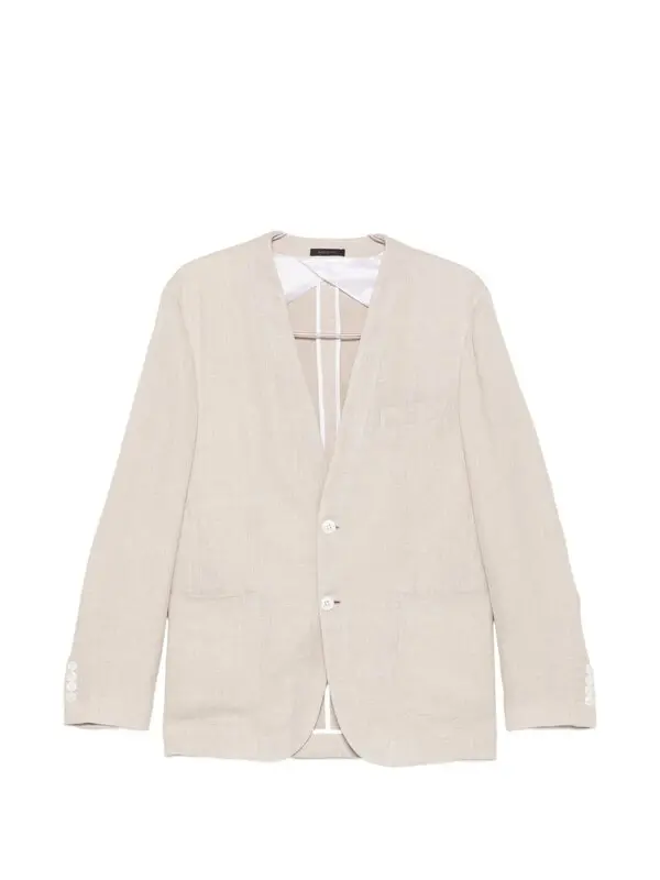 Brioni Linen And Silk Blend Jardigan