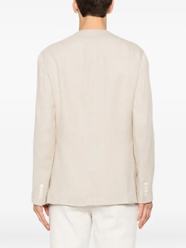 Brioni Linen And Silk Blend Jardigan