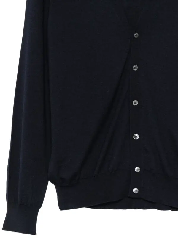 Brioni Fine Knit V-neck Cardigan
