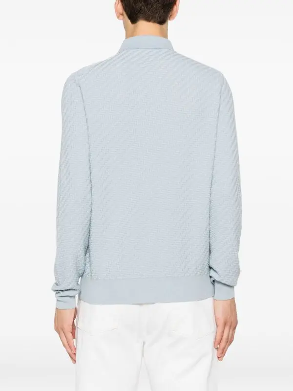 Brioni Cotton And Cashmere Polo Shirt