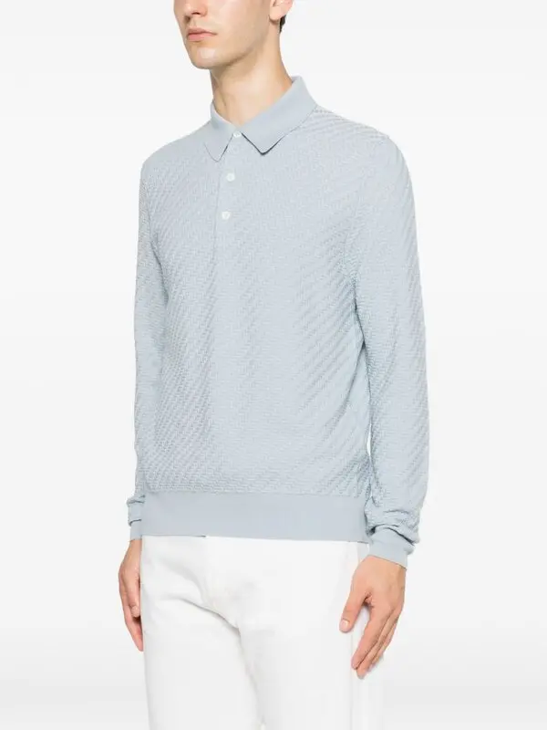 Brioni Cotton And Cashmere Polo Shirt