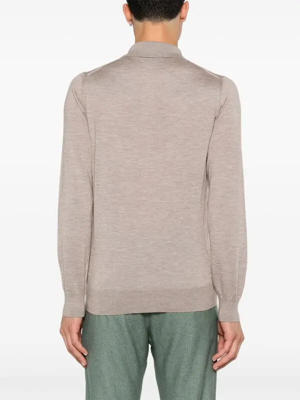 Brioni Cashmere And Silk Polo Shirt