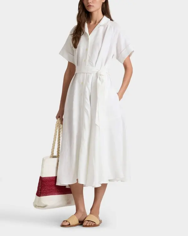 Vilebrequin Long Linen Shirt Dress