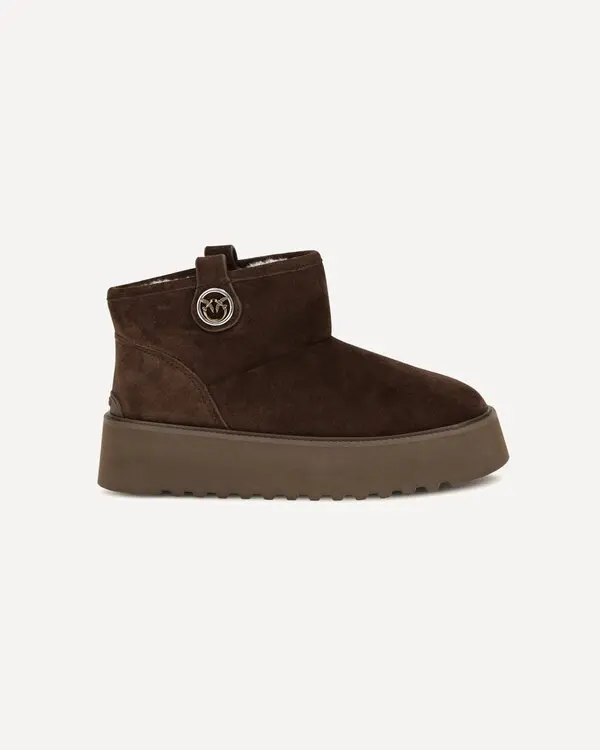 Pinko Martina 08 Suede Platform Boots